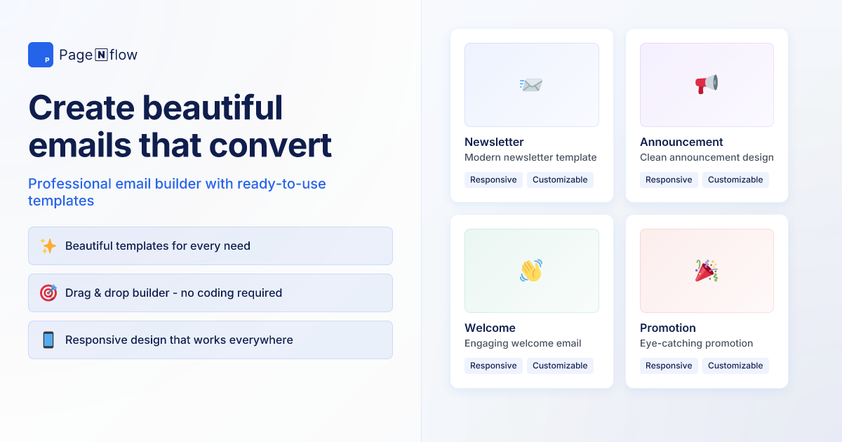 Free Drag & Drop HTML Email Template Builder