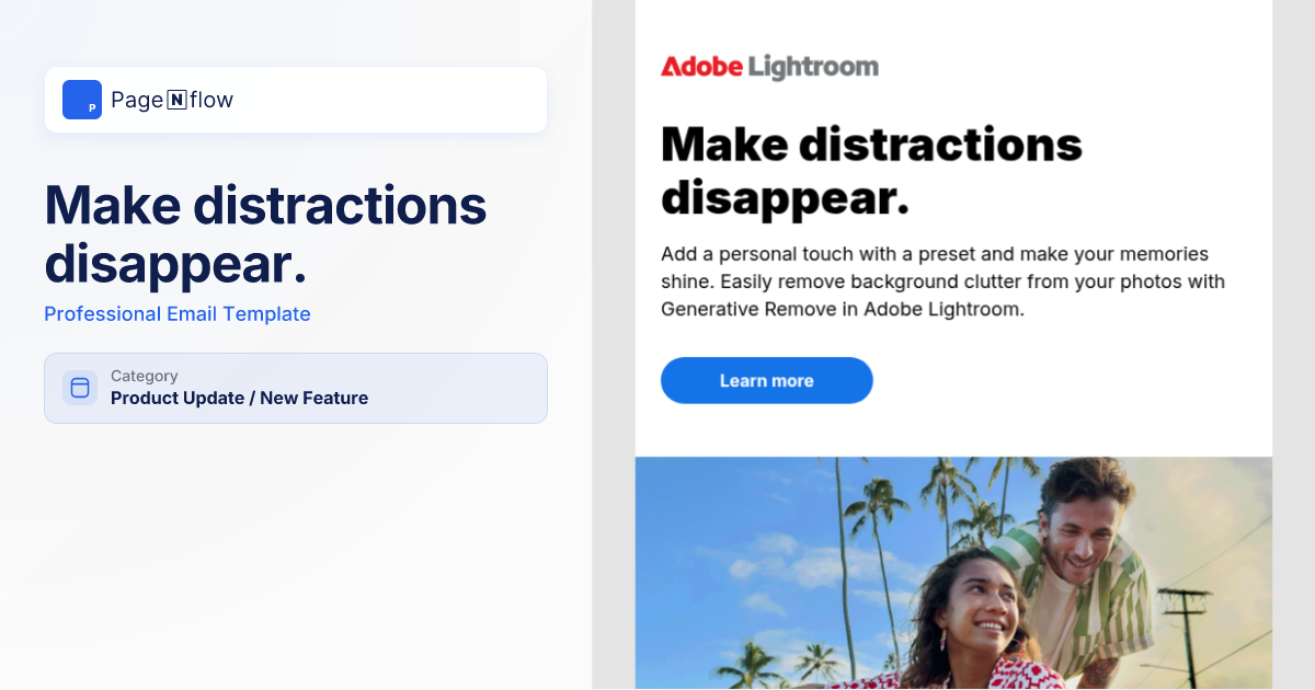 Make distractions disappear. - Product Update / New Feature